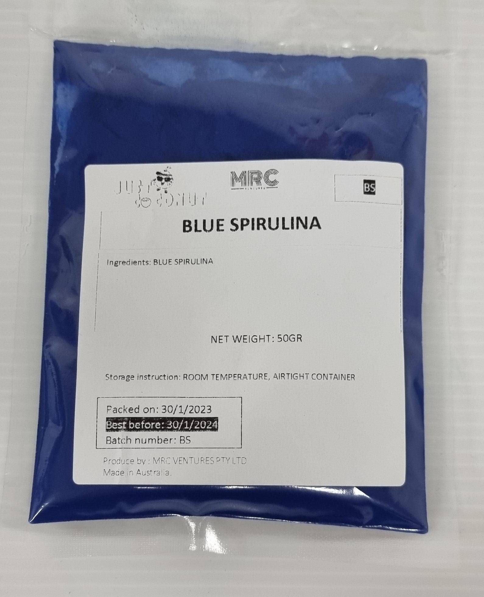 PACKET BLUE SPIRULINA POWDER 50GR PER PACKET – MRCV AU